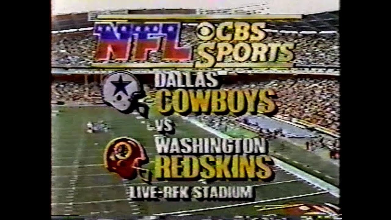 1988-12-11 Dallas Cowboys vs Washington Redskins - YouTube