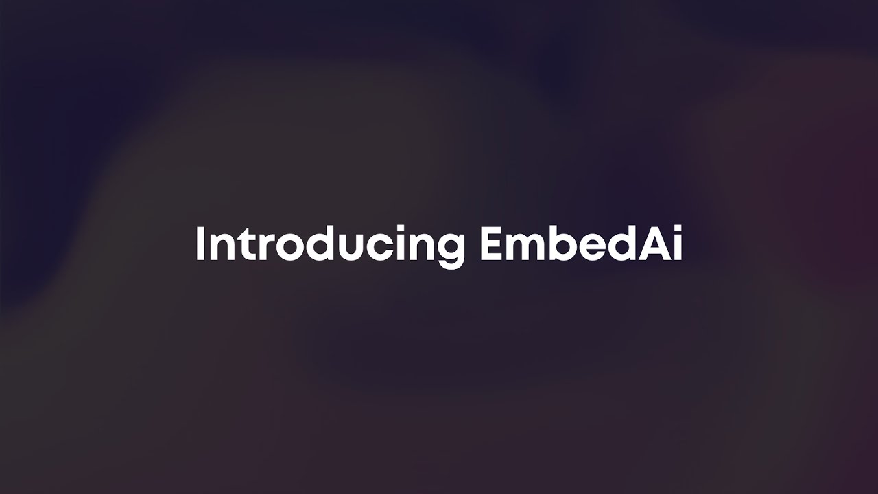 How to use EmbedAI (AI chatbot powered by ChatGPT) - YouTube