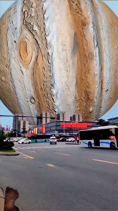 Jupiter Planet Falling destroyed Earth universe solar smash caught on camera #tiktok #instagram ...