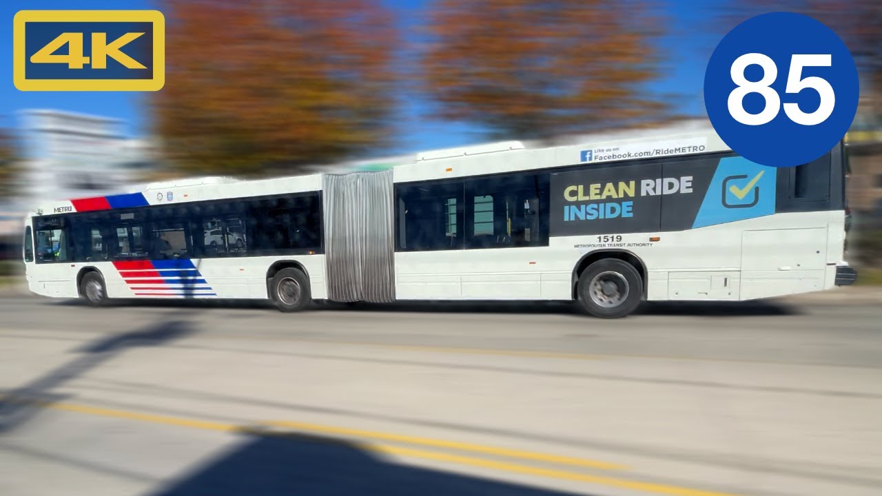 Houston METRO Bus 85, Northwest Transit Center to Downtown Houston ...