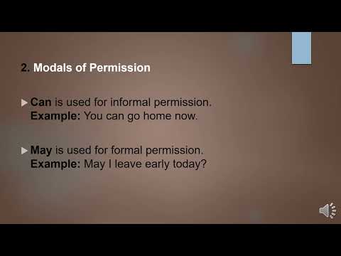 Modals, Modals in English, Types of Modals and Characteristics ...