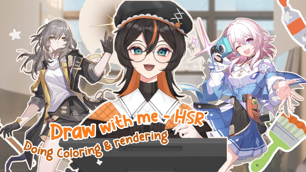 🔴 [ID/EN] Draw With Me~Honkai Star Rail [ Vtuber Indonesia Art ...