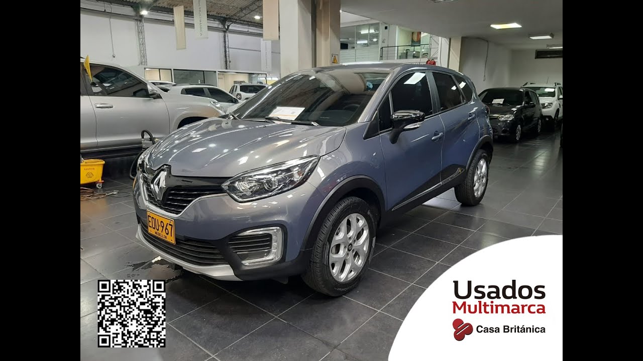 RENAULT CAPTUR ZEN MECANICO 4X2 GASOLINA 2000 2019 GRIS EOU967 - YouTube