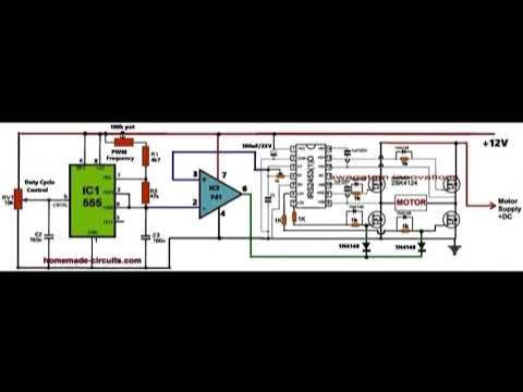 Make this Simple VFD Circuit (Variable Frequency Drive Circuit Diagram ...