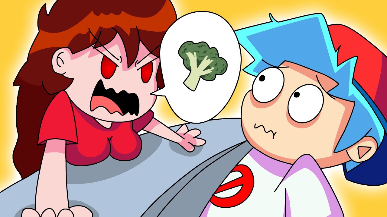 Friday Night Funking Animation - GF Abusing BF For The Salad - FNF ANIMATION - YouTube