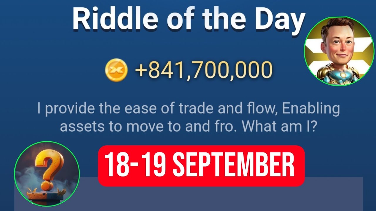 Riddle Of The Day X Empire 19 September | X Empire Riddle Of The Day ...