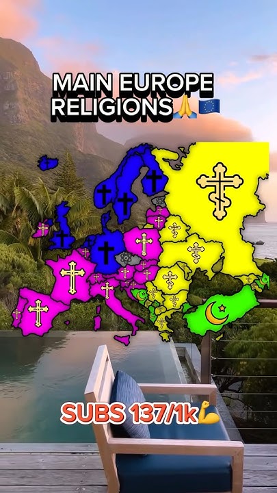 MAIN RELIGIONS IN EUROPE🇪🇺🙏 #europe #mapping #religion - YouTube