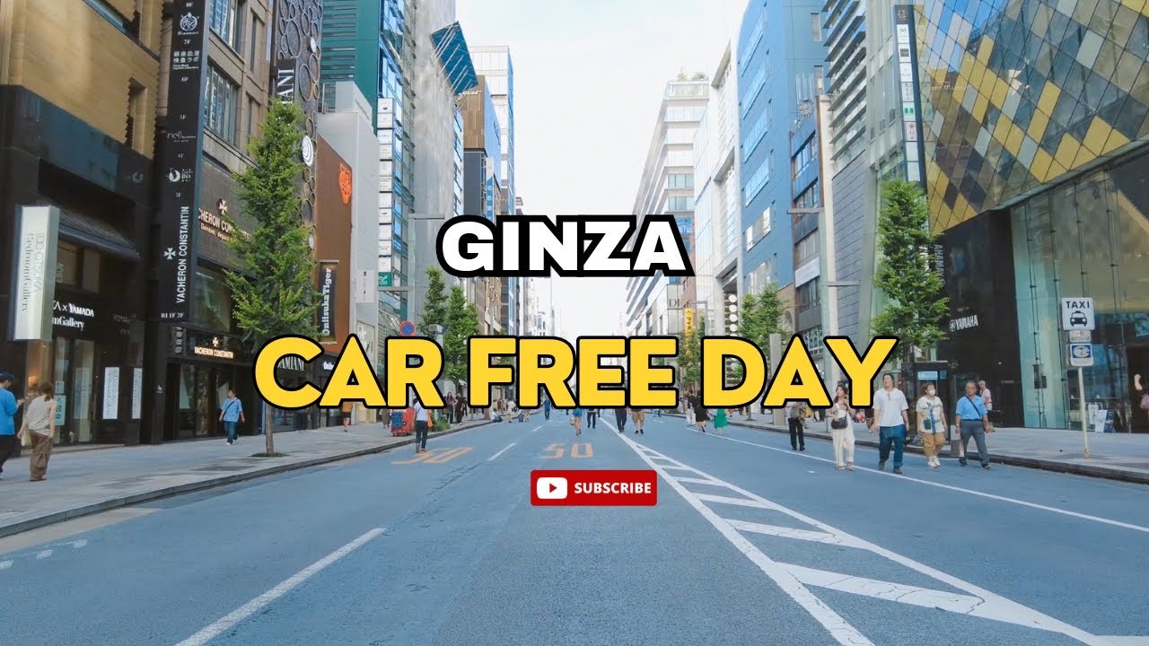 GINZA CAR FREE DAY Virtual Walking 4K Video | Tokyo Walking Tour 2023 ...