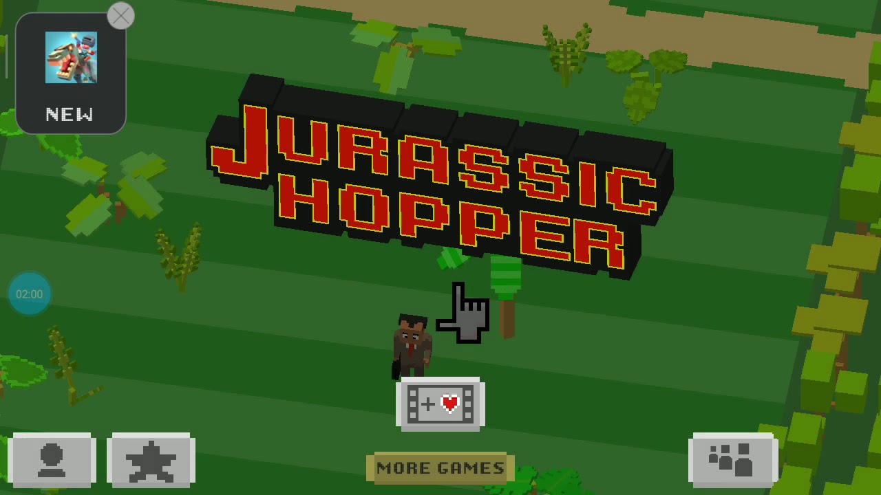 Играем в игру Jurassic Hopper - YouTube