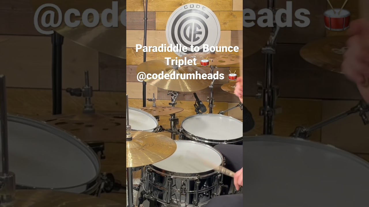 Paradiddle to Bounce Triplet 🥁 @codedrumheads 🥁 - YouTube