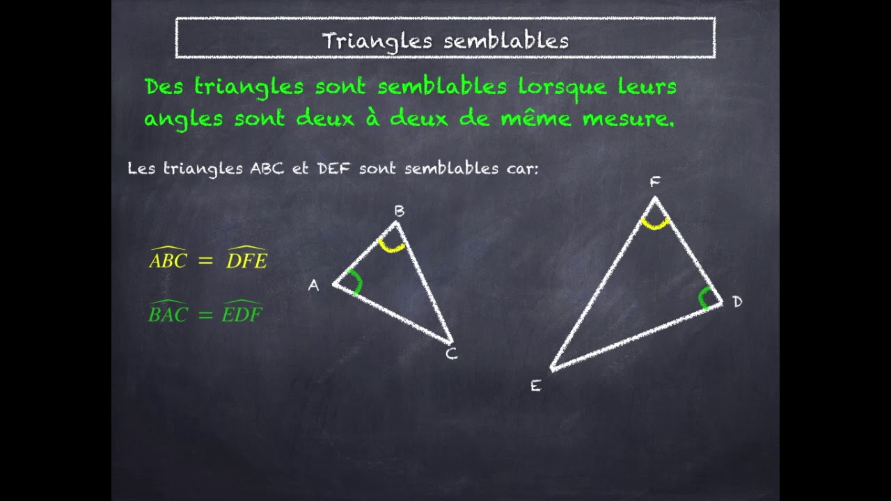 triangles semblables 1 - YouTube