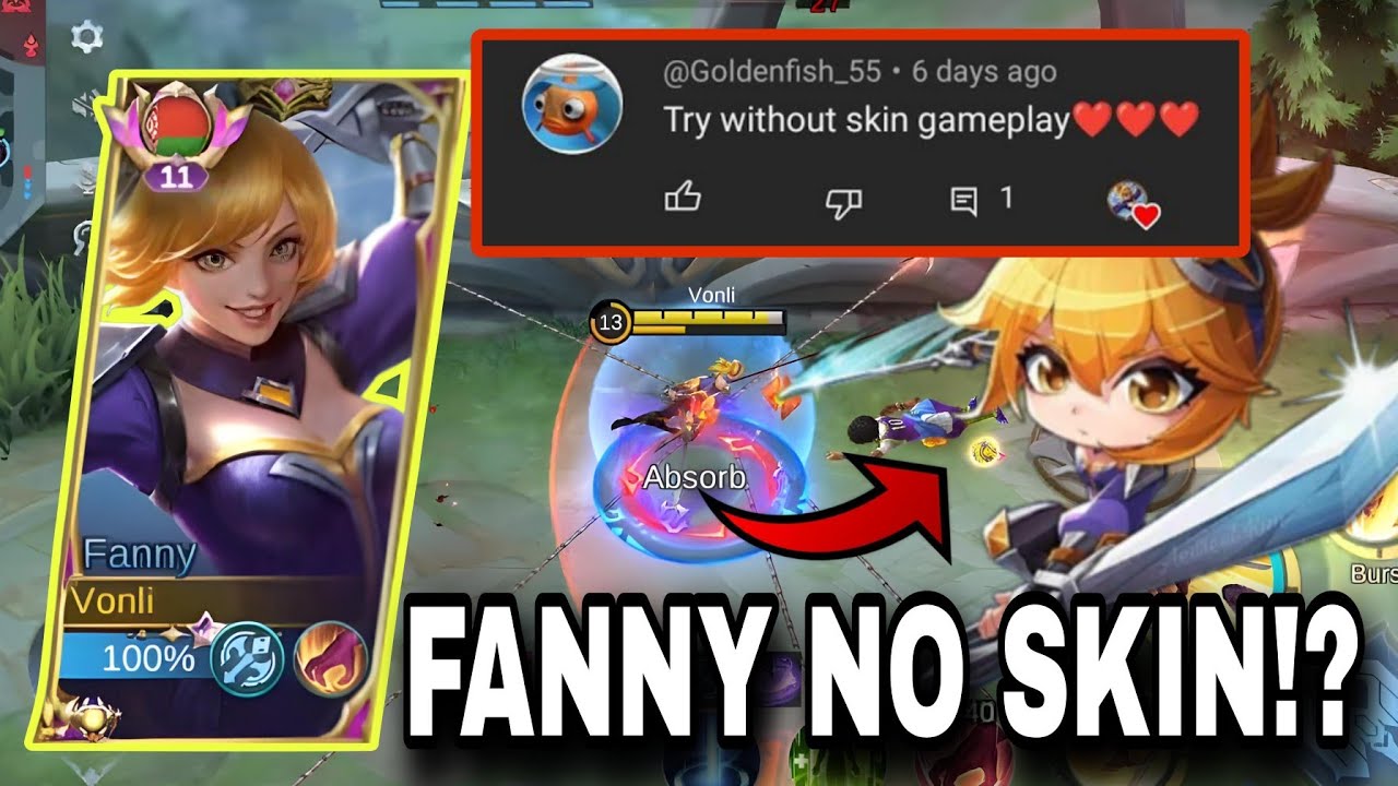 FANNY NO SKIN GAMEPLAY!? | MLBB - YouTube