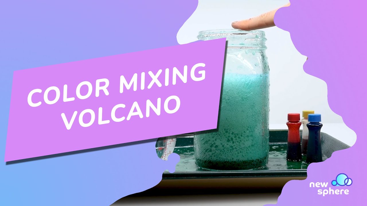 Color Mixing Volcano - YouTube