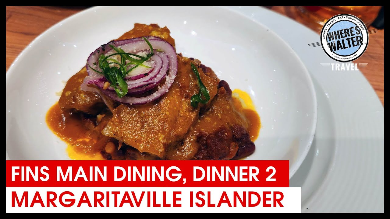 Margaritaville Islander Fins Dining Room, Dinner 2. #Cruise - YouTube