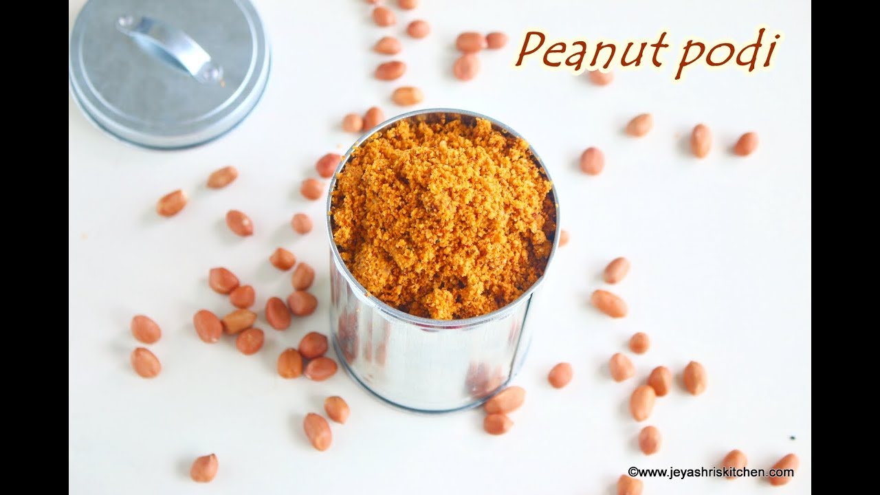 Andhra style Peanut podi recipe - YouTube