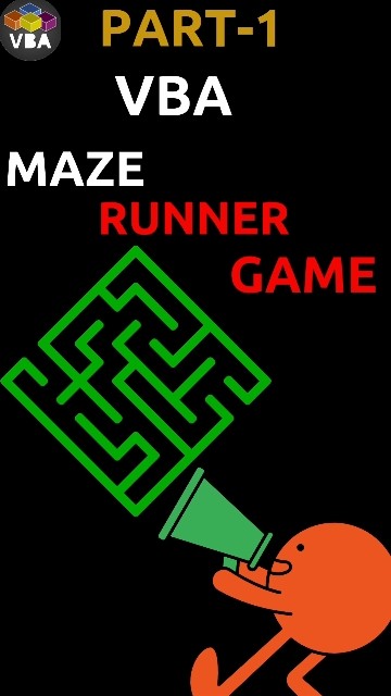 Build a Maze Runner Game in Excel Using VBA! (Part 1) #vba #automation #macro #excel #shorts ...