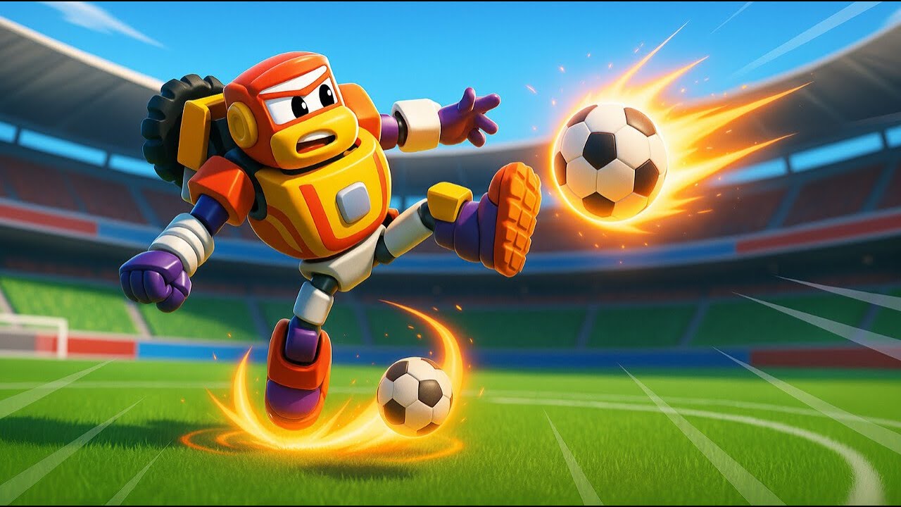 🤖 Robot Plays Football Game! ⚽ Go! Robofuse! | Emergency Vehicles for ...
