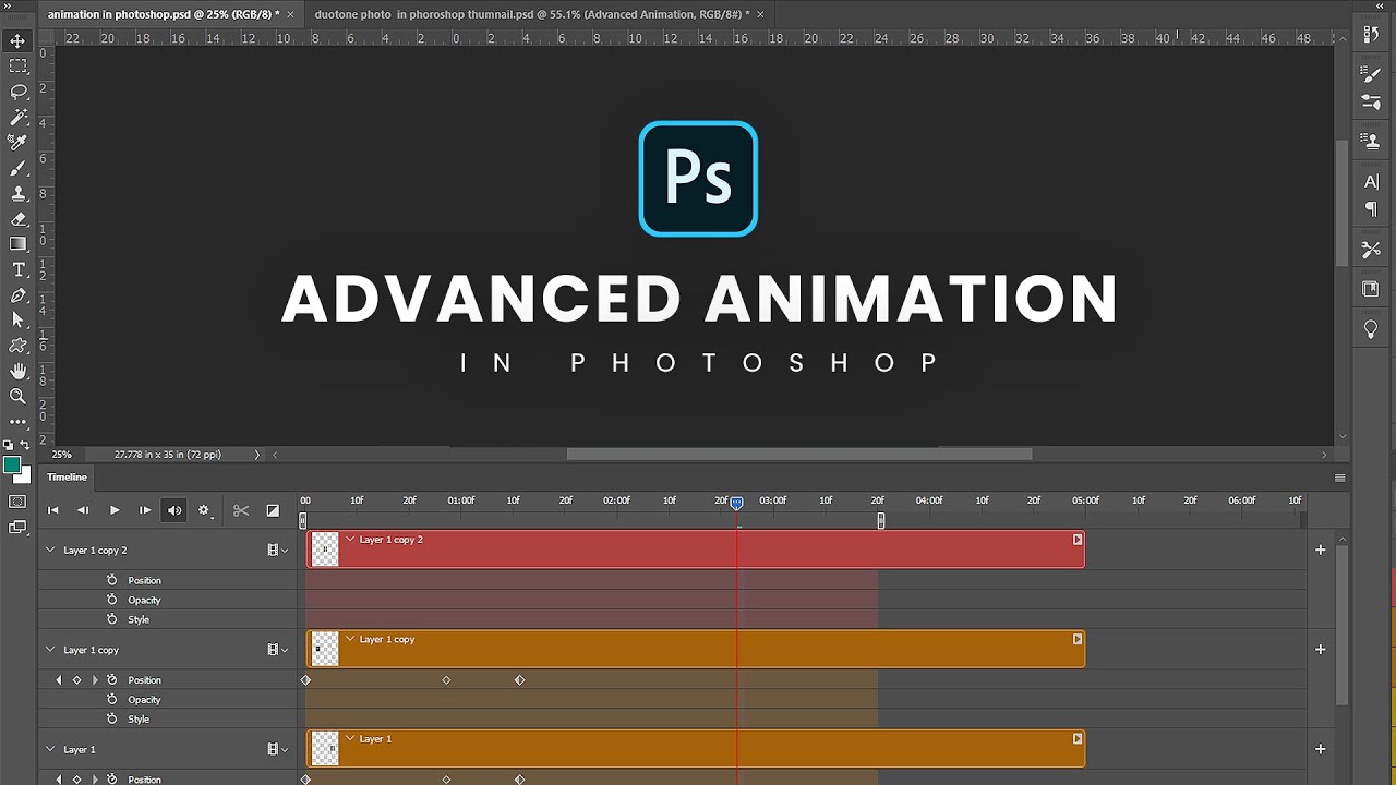 Advanced Animation in photoshop | Photoshop Vibes - YouTube