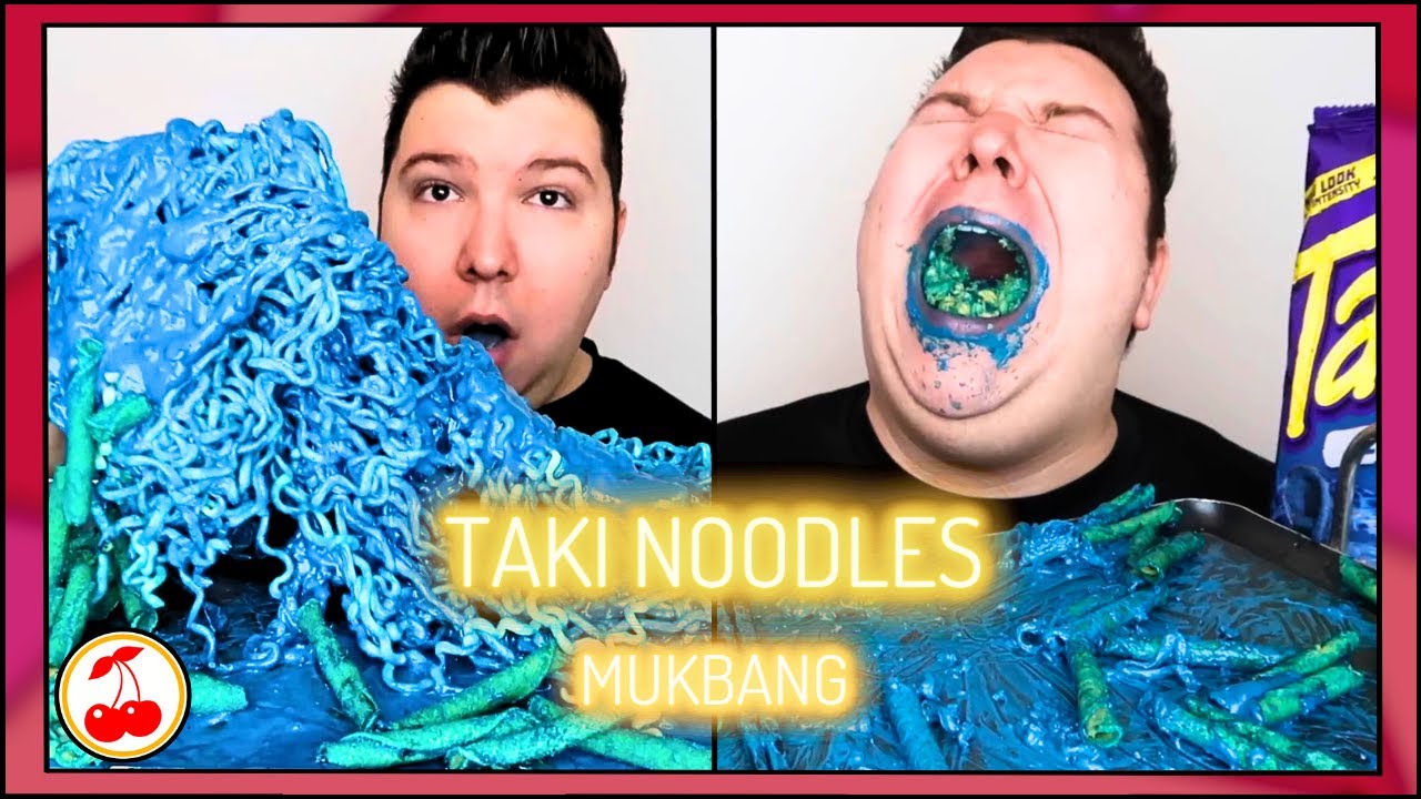 Nikocado Cooks BLUE HEAT TAKI Ramen | Funny Mukbangs - YouTube
