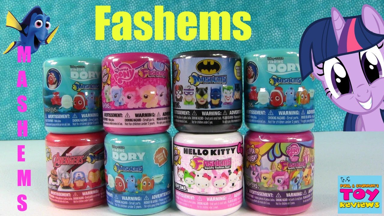 Disney Finding Dory MLP Super Heroes Batman Fashems Mashems Opening ...