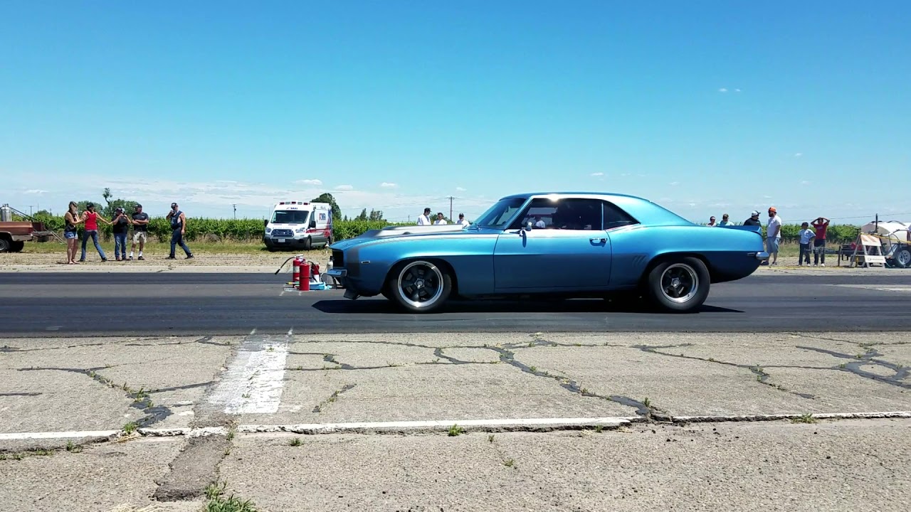 Kingdon drags Lodi ca 69 Camaro LSX - YouTube