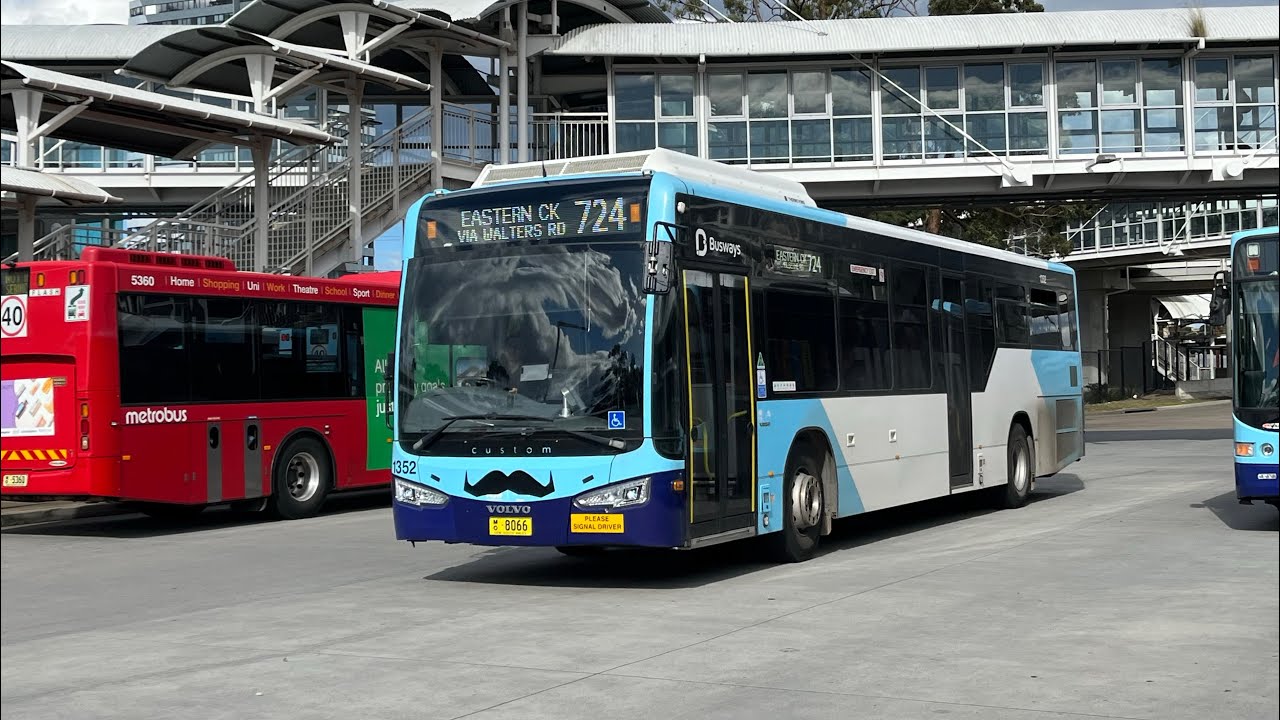 Busways Volvo B8RLE Custom Endeavour m/o8066 (1352) [Route 722] - YouTube