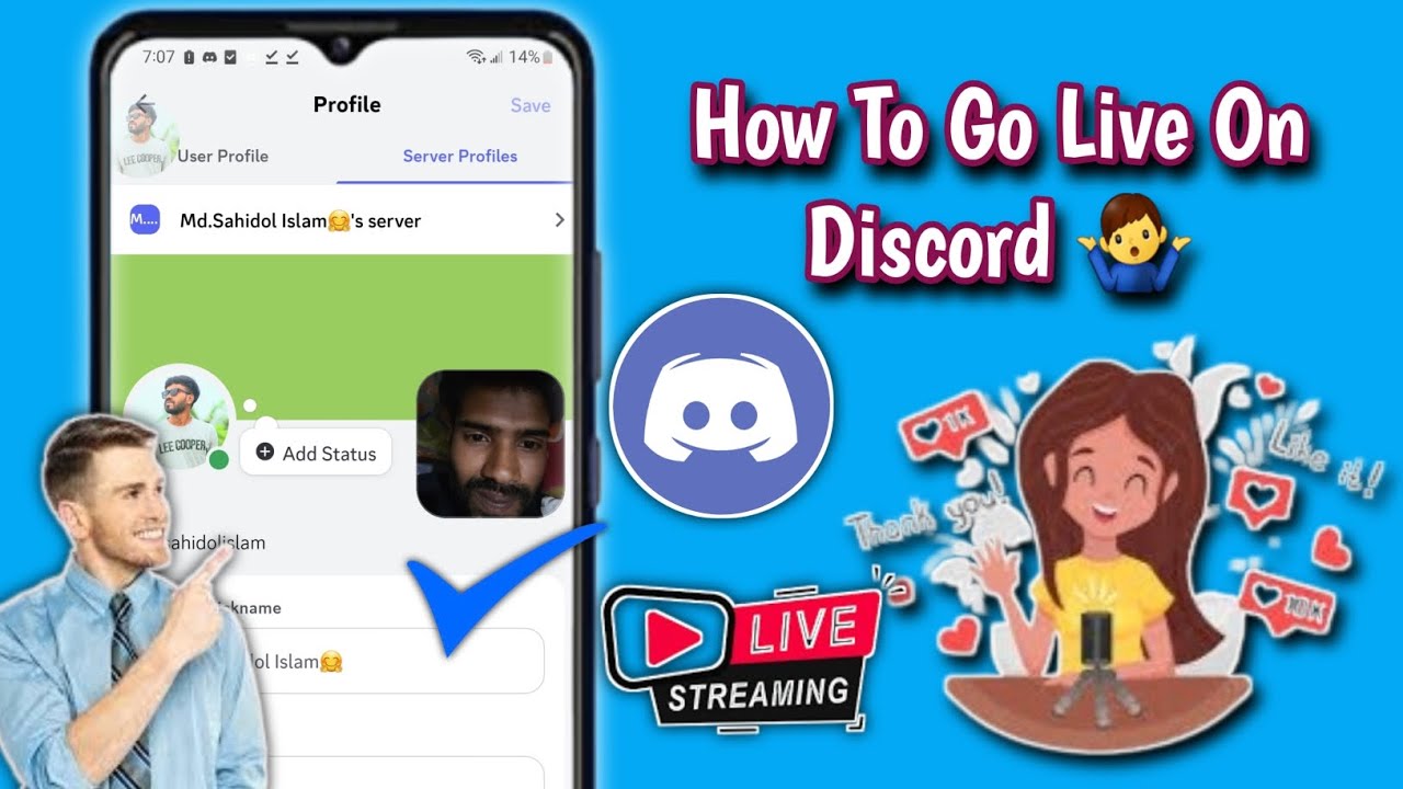How to Go live Stream On Discord Mobile | live Stream On Discord (2025 ...