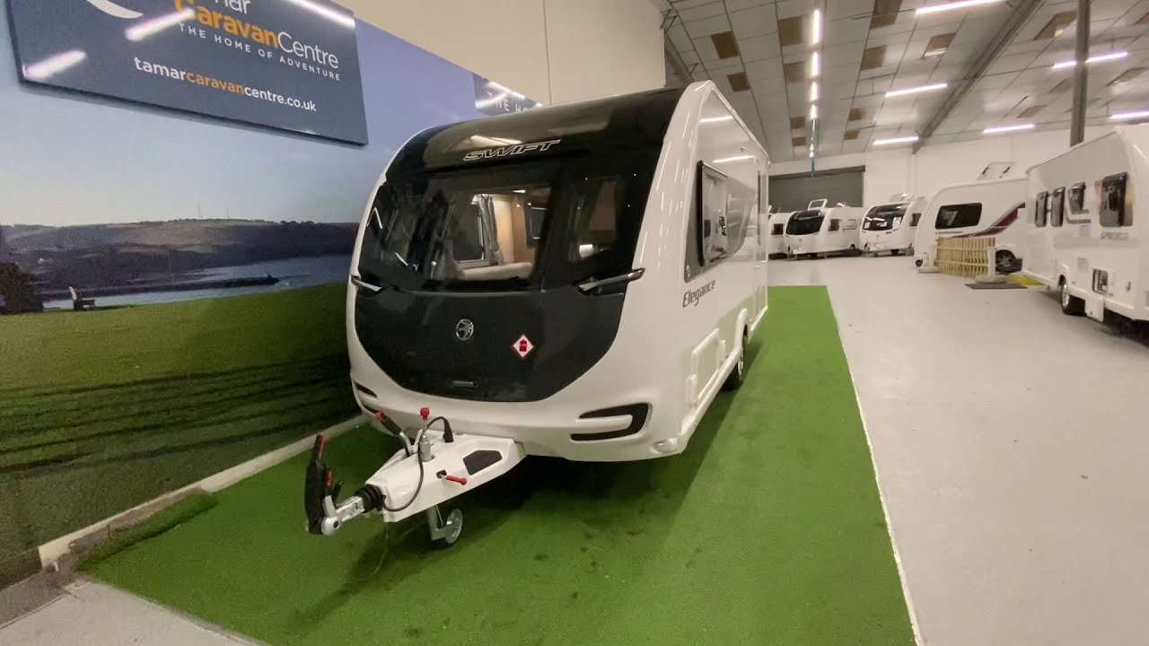 Brand New 2021 Swift Elegance 480 2 berth caravan - YouTube