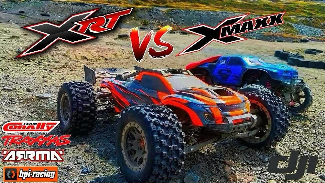TRAXXAS XRT vs X-Maxx at the Track – RC Carnage Everywhere! - YouTube