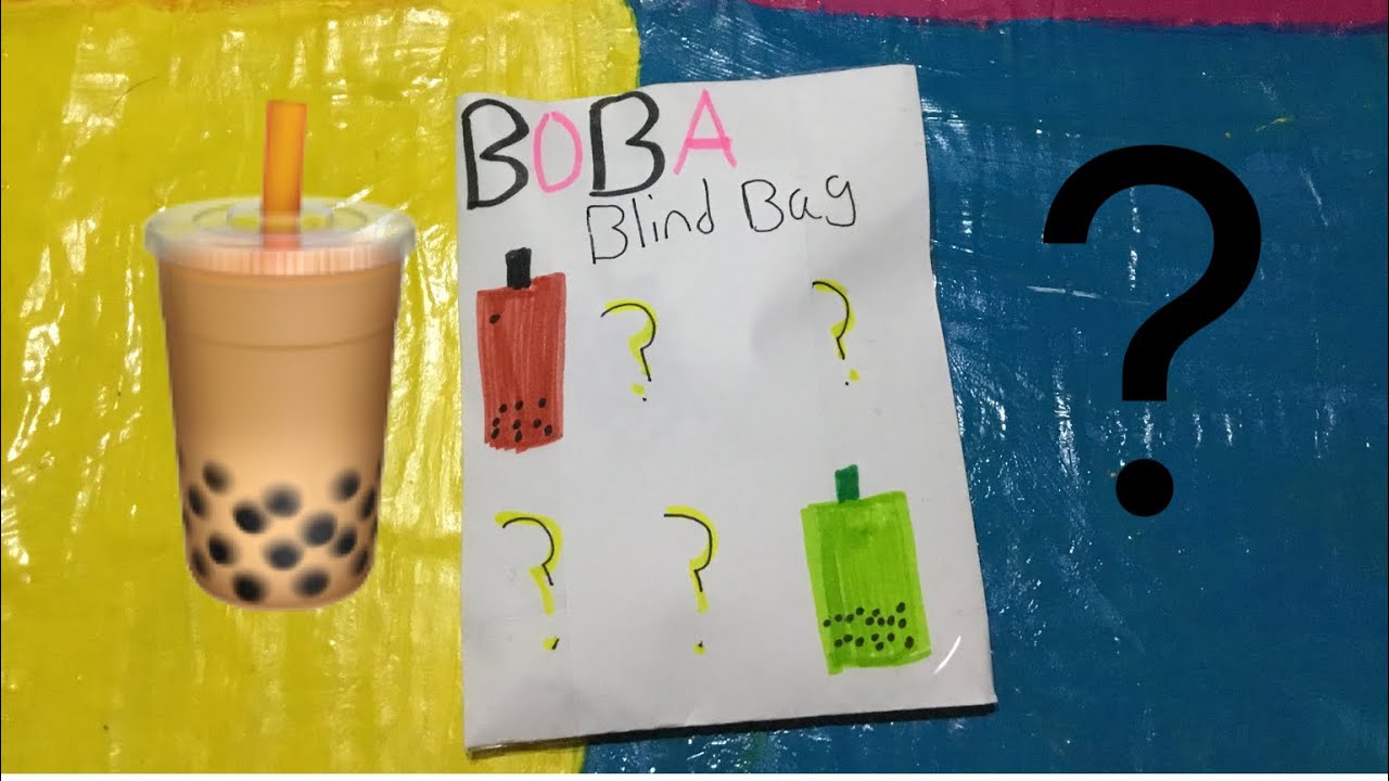 Relaxing ASMR opening a boba paper squishy blind bag SATISFYING ASMR# ...