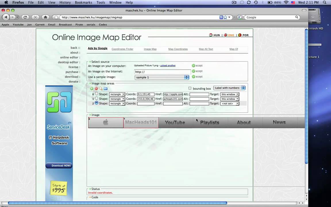 Online Image Map Editor - YouTube