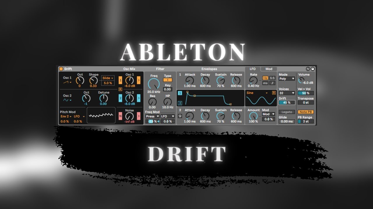 Ableton Drift | Analog Behaviour - YouTube