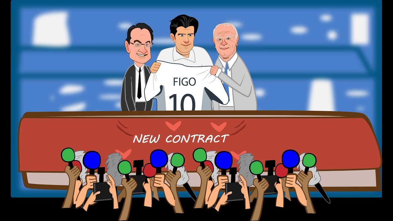 Luis Figo’s Shocking Barcelona to Real Madrid Betrayal Cartoon - YouTube