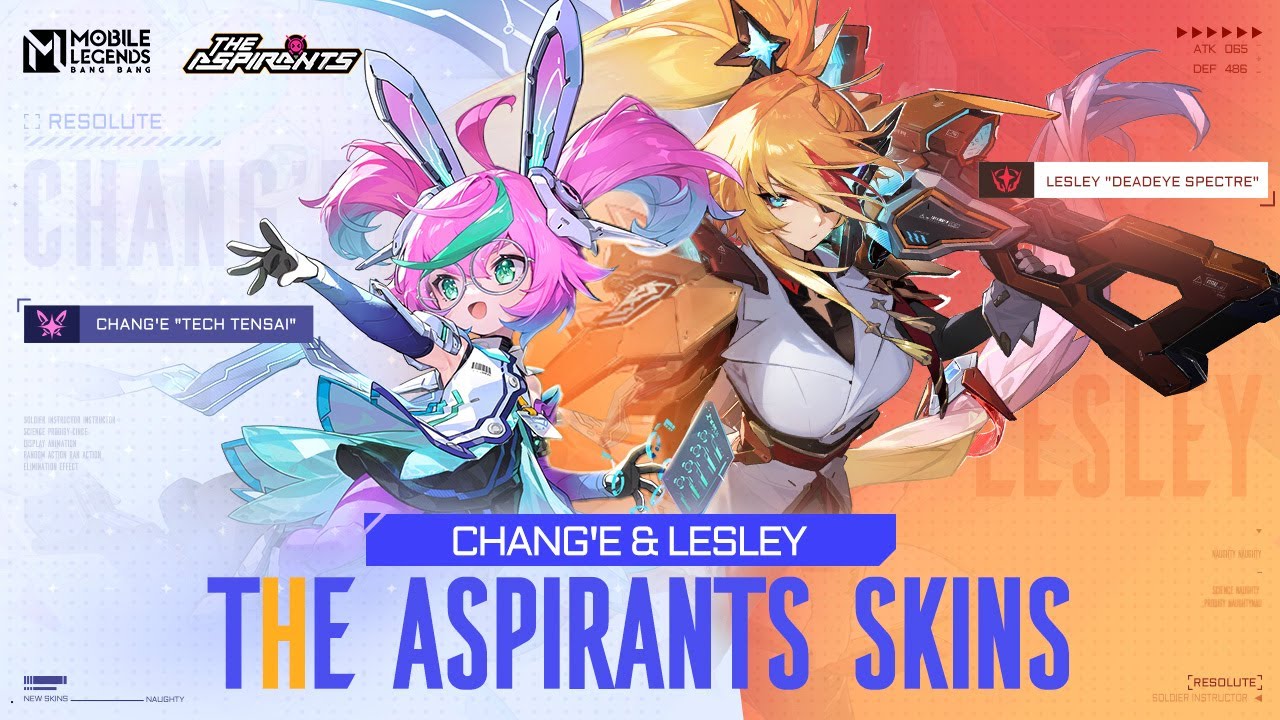 The Aspirants Skins | Lesley & Chang'e | Mobile Legends: Bang Bang ...