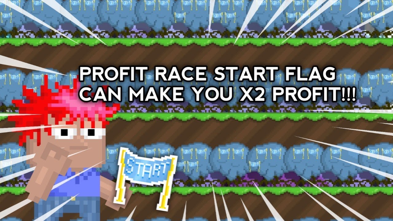 EASY WAYS PROFIT FROM RACE START FLAG | Growtopia - YouTube