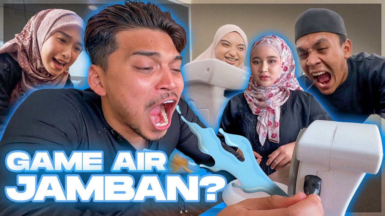 SIAPA BASAH DIA KALAH !! ANIQ MINUM AIR JAMBAN - YouTube