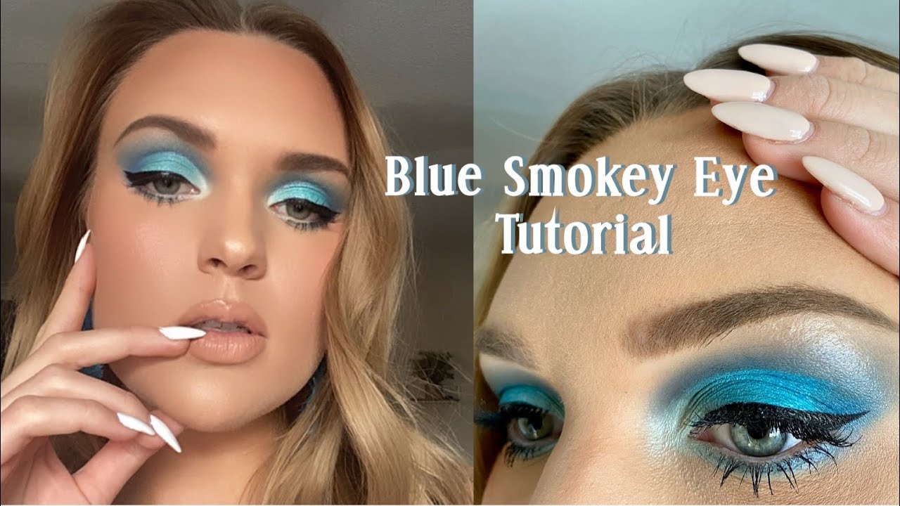 Blue Smokey Eye Tutorial | Rose Halpin - YouTube