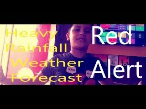 Red Alert! heavy rainfall weather forecast, but it's a sunny day ...