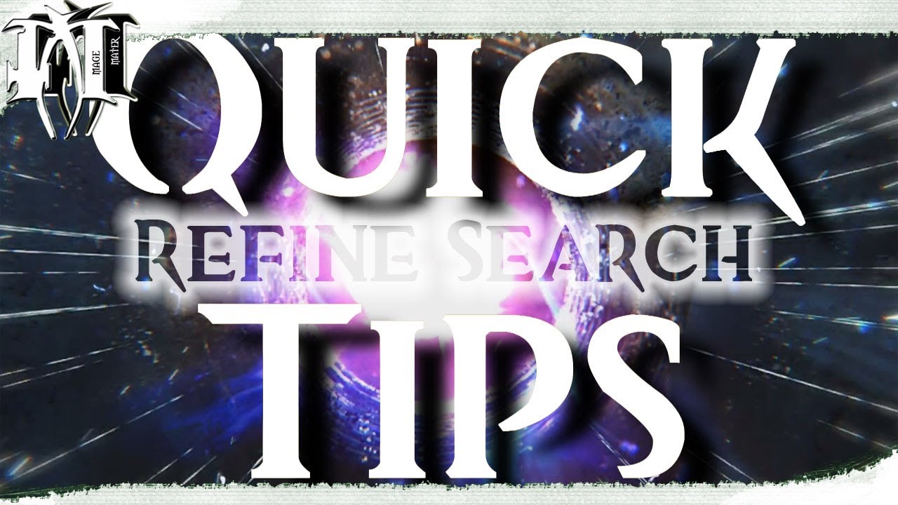 Quick Tips Refine Search - YouTube