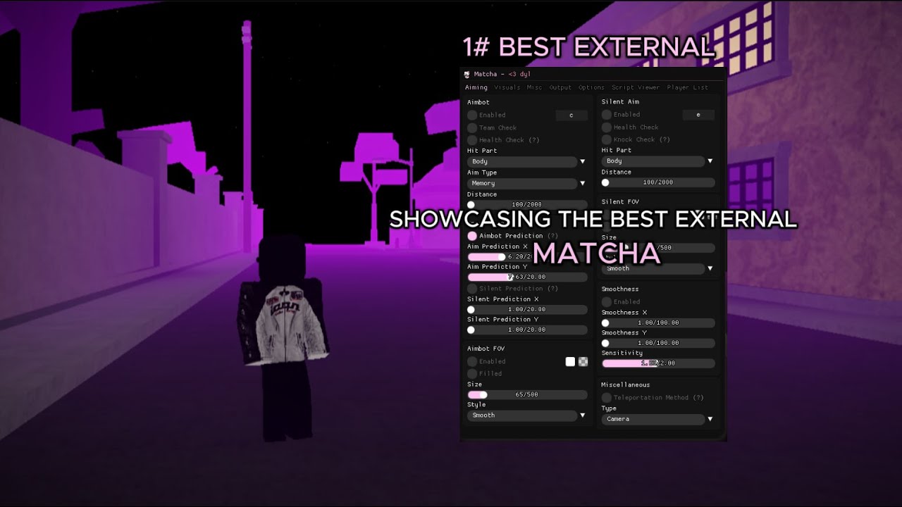 SHOWCASING NEW BEST EXTERNAL (MATCHA) *OP* (BYPASS BYFRON) (SILENT AIM ...