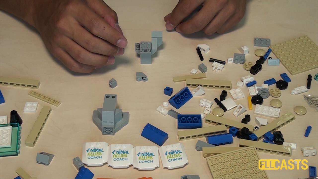 Constructing Shark and Camera. Bag 1. FIRST LEGO League Animal Allies ...