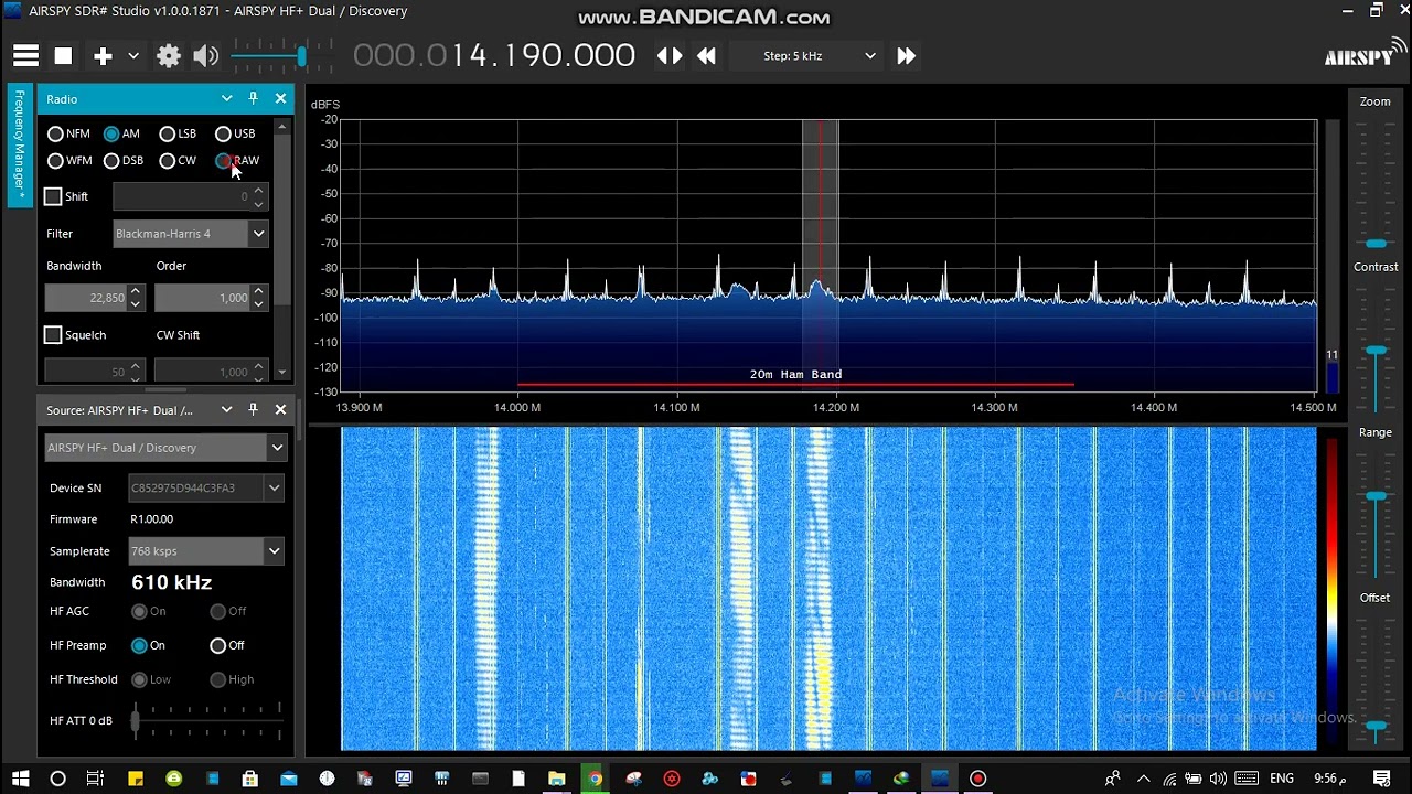 Receiving signal of OTH radar (Over The Horizon radar) - YouTube
