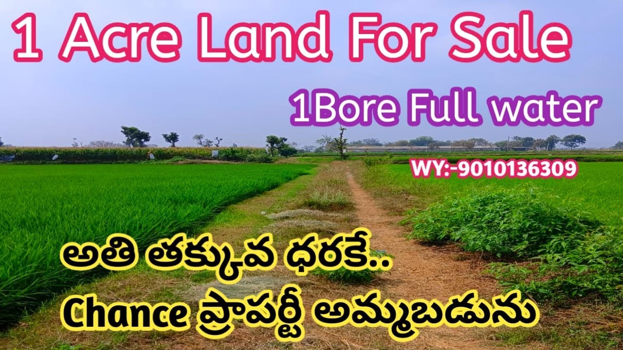 1 Acre Agriculture Land For Sale | 1 Bore Full Water | # ...