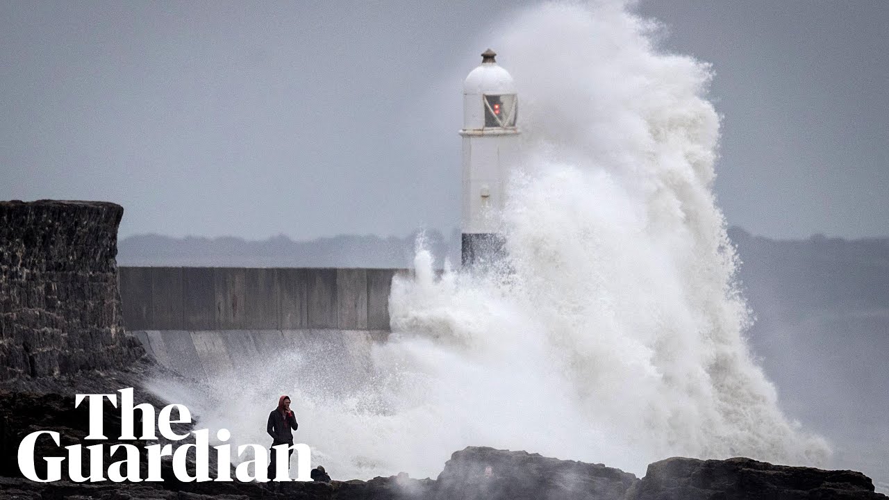 Storm Ali: ferocious winds wreak havoc in UK and Ireland - YouTube