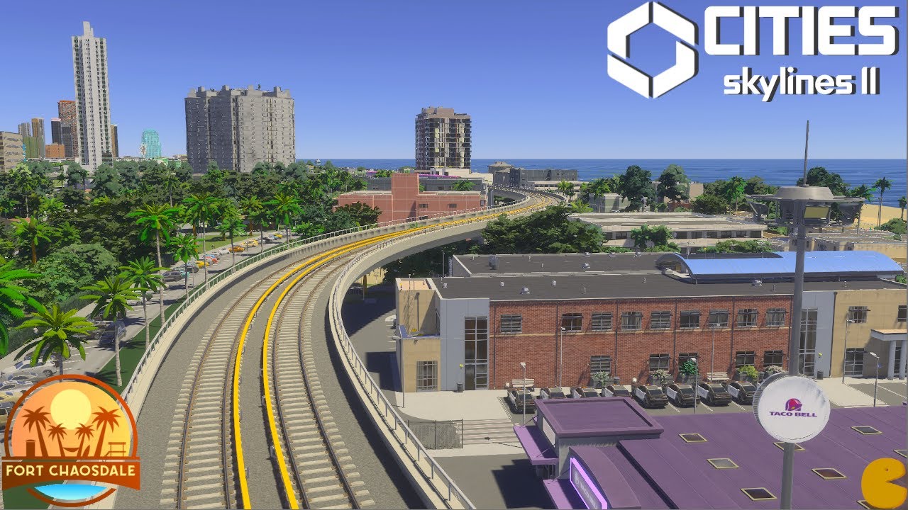MIAMI BEACH extension with the NEW US PACK | CITIES SKYLINES 2 - YouTube