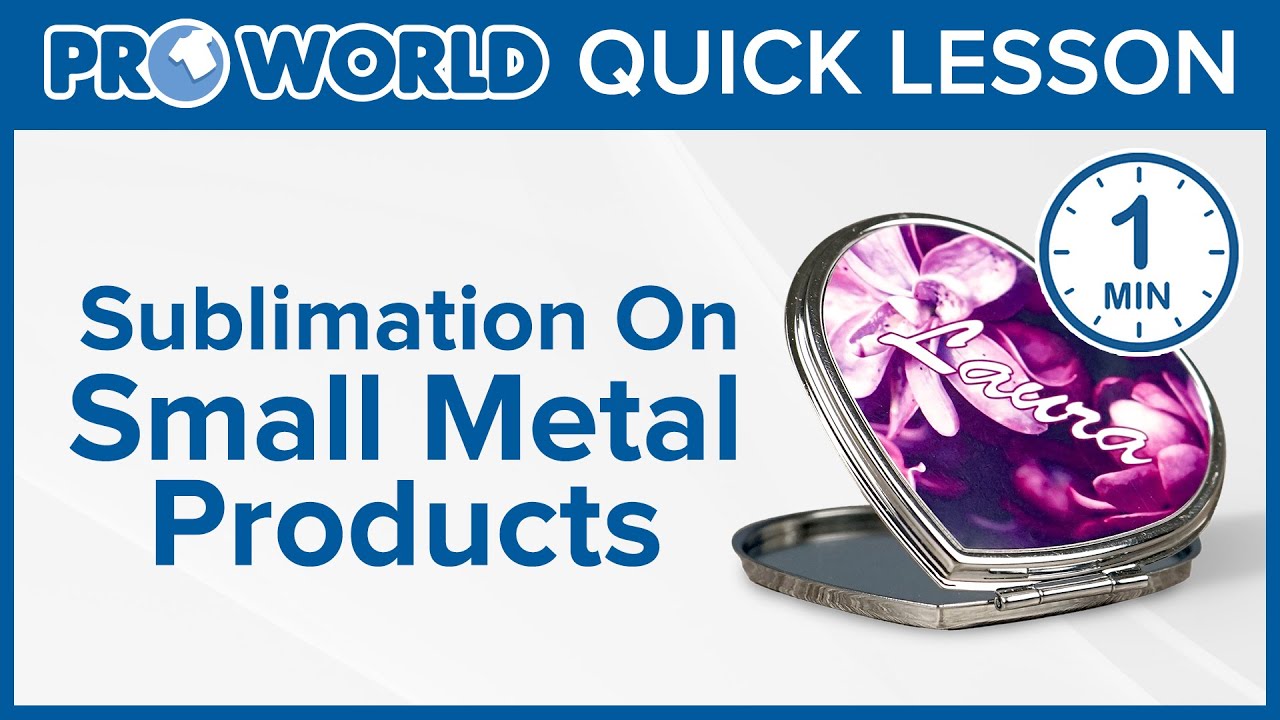 Sublimation On Small Metal Products - YouTube