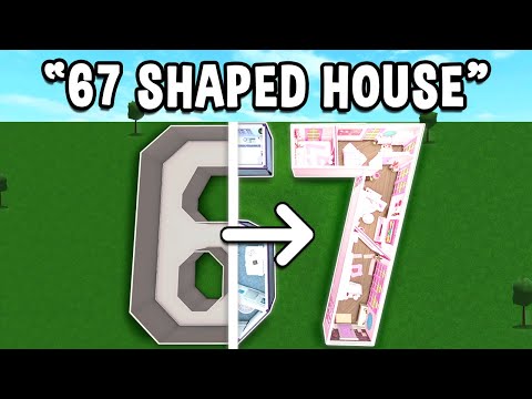 Building the NUMBER 67 into a Bloxburg House