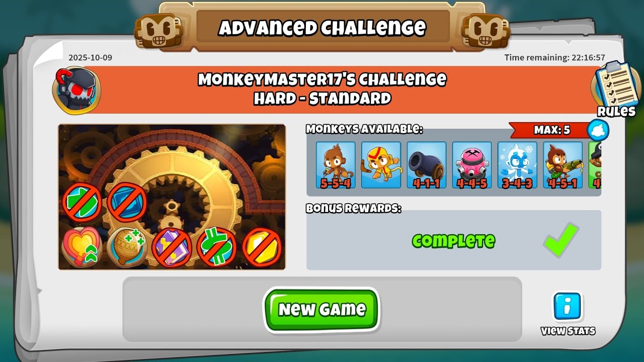 Advanced challenge BTD6 Oct 9th - YouTube