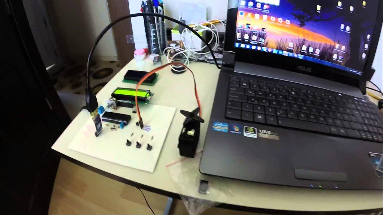 Servo Motor Speed Control with MatLAB GUI Interface and PIC18F4550 - YouTube