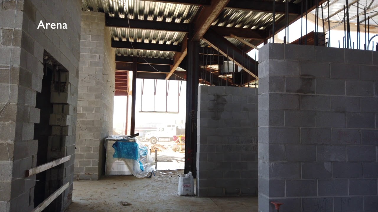 Arlington ISD natatorium and arena construction - YouTube